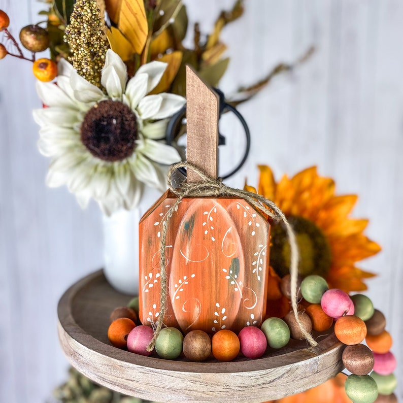 Handmade Fall Tiered Tray Decor Bundle: Pumpkin Spice Signs - Etsy