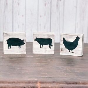 Farmhouse Decor Blocks - Etsy