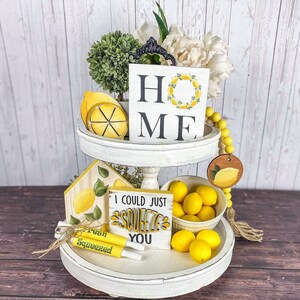 Lemon Slice,wood Lemon Slice,lemon Slices,tiered Tray Lemon Slices ...