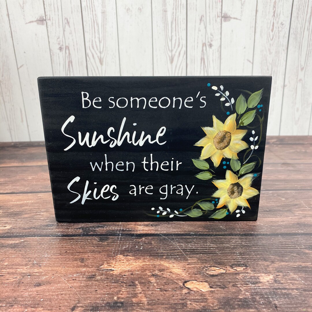 Sunflower Tiered Tray Signs, Sunflower Wood Sign, Farmhouse Sunflower ...