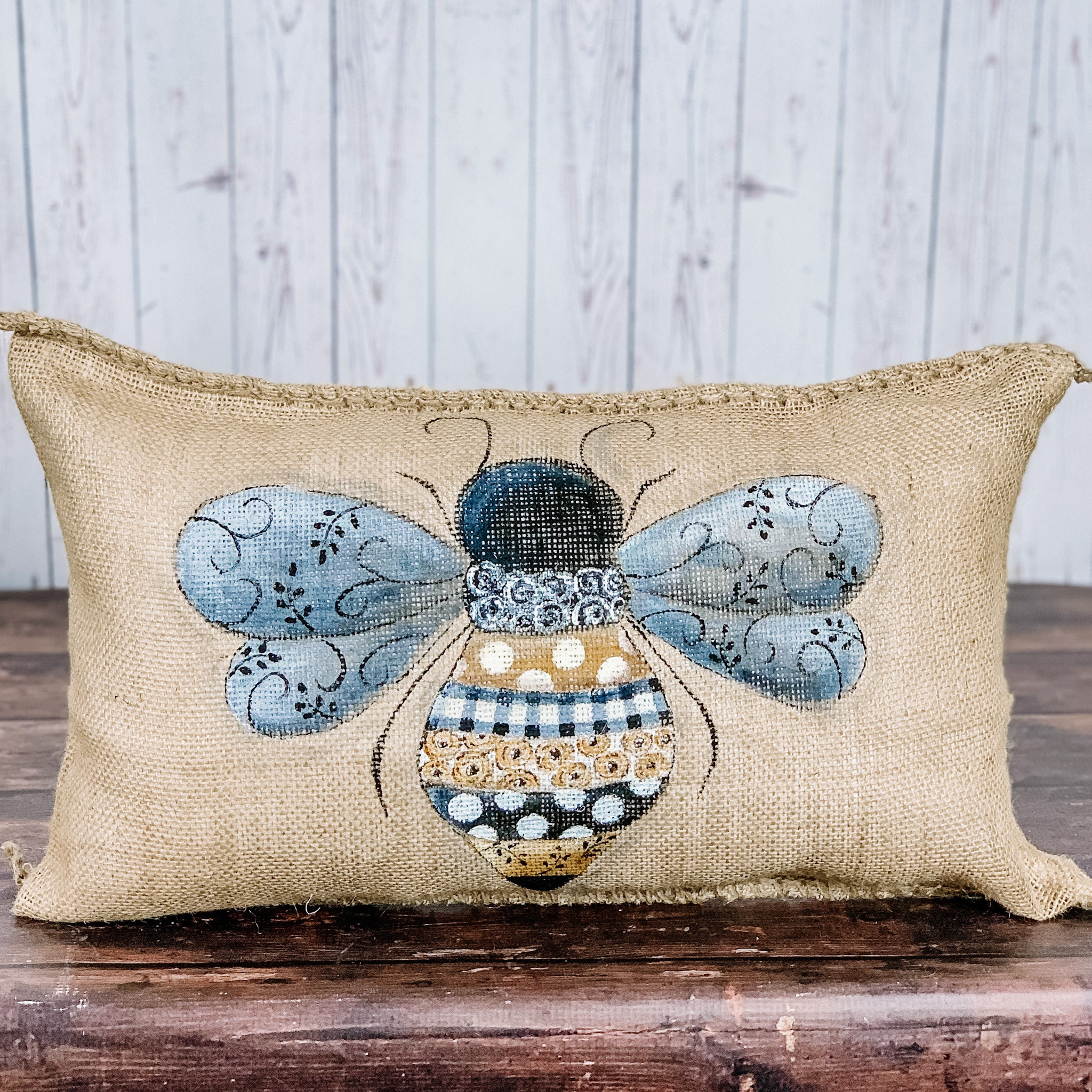 Bee Pillow Plush Bee Pillows Outdoor | Etsy