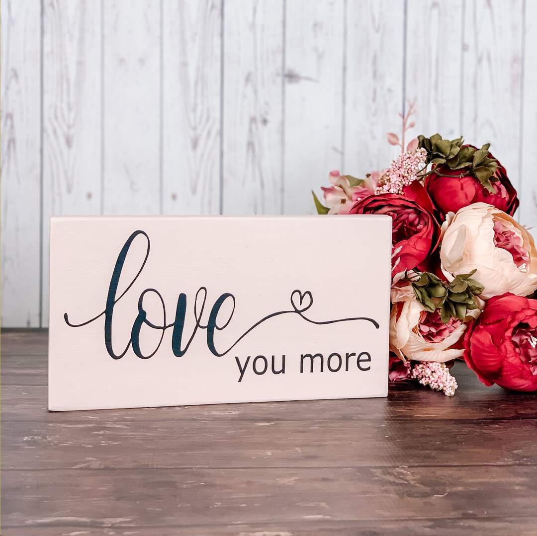 Love You Sign - Rustic Love Sign - Wooden Love Sign - Etsy