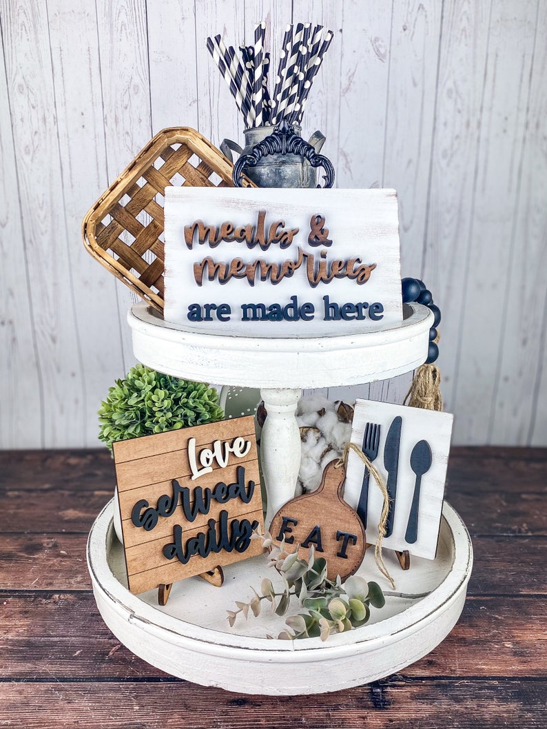 Farmhouse Tier Tray Decor: Rustic Mini Signs Bundle - Etsy