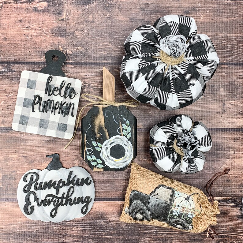 Buffalo Plaid Decor Buffalo Check Pumpkins Fall Buffalo - Etsy