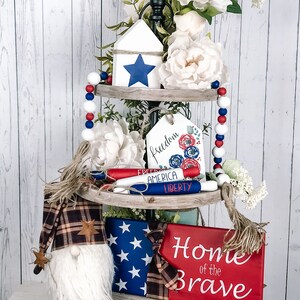 Patriotic Farmhouse Decor - Independence Day Wood Sign - Etsy