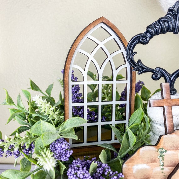 Wood Window Arch Tiered Tray Accessories Mini Accent - Etsy