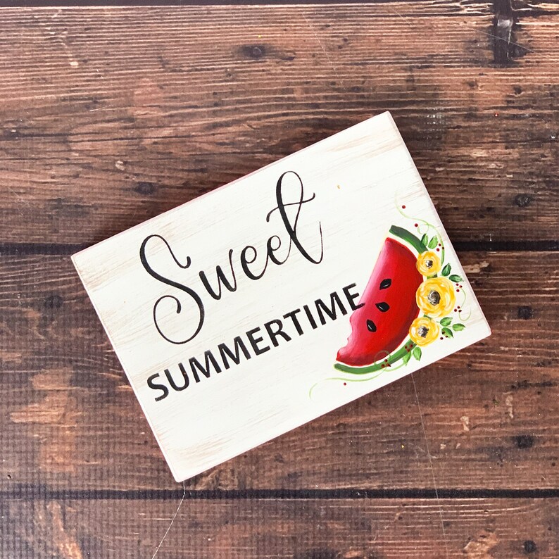 Sweet Summertime Watermelon Sign | Etsy