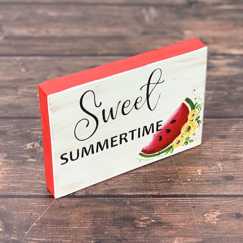 Sweet Summertime Watermelon Sign | Etsy
