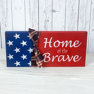 Patriotic Farmhouse Decor - Independence Day Wood Sign - Etsy