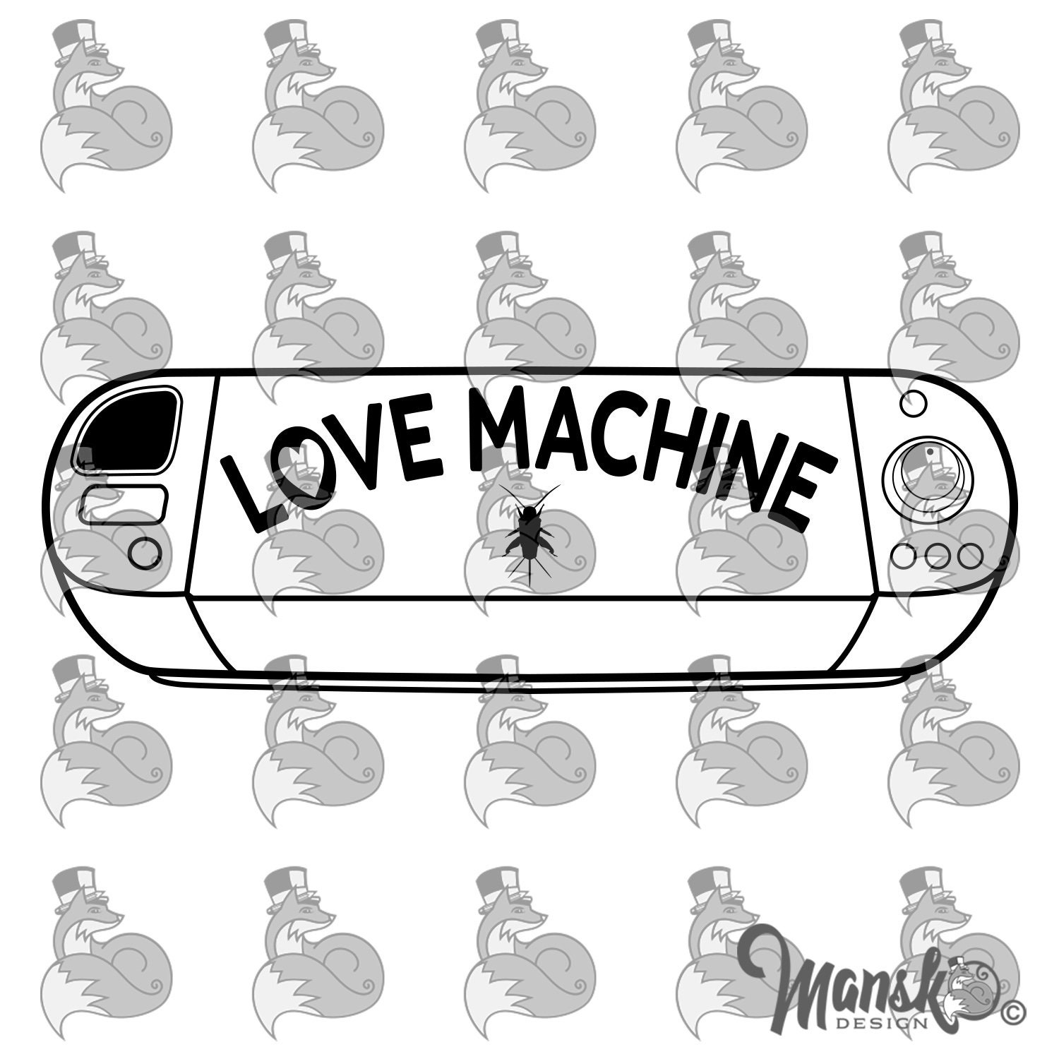 Cricut Love Machine Decal SVG File Vector - Etsy