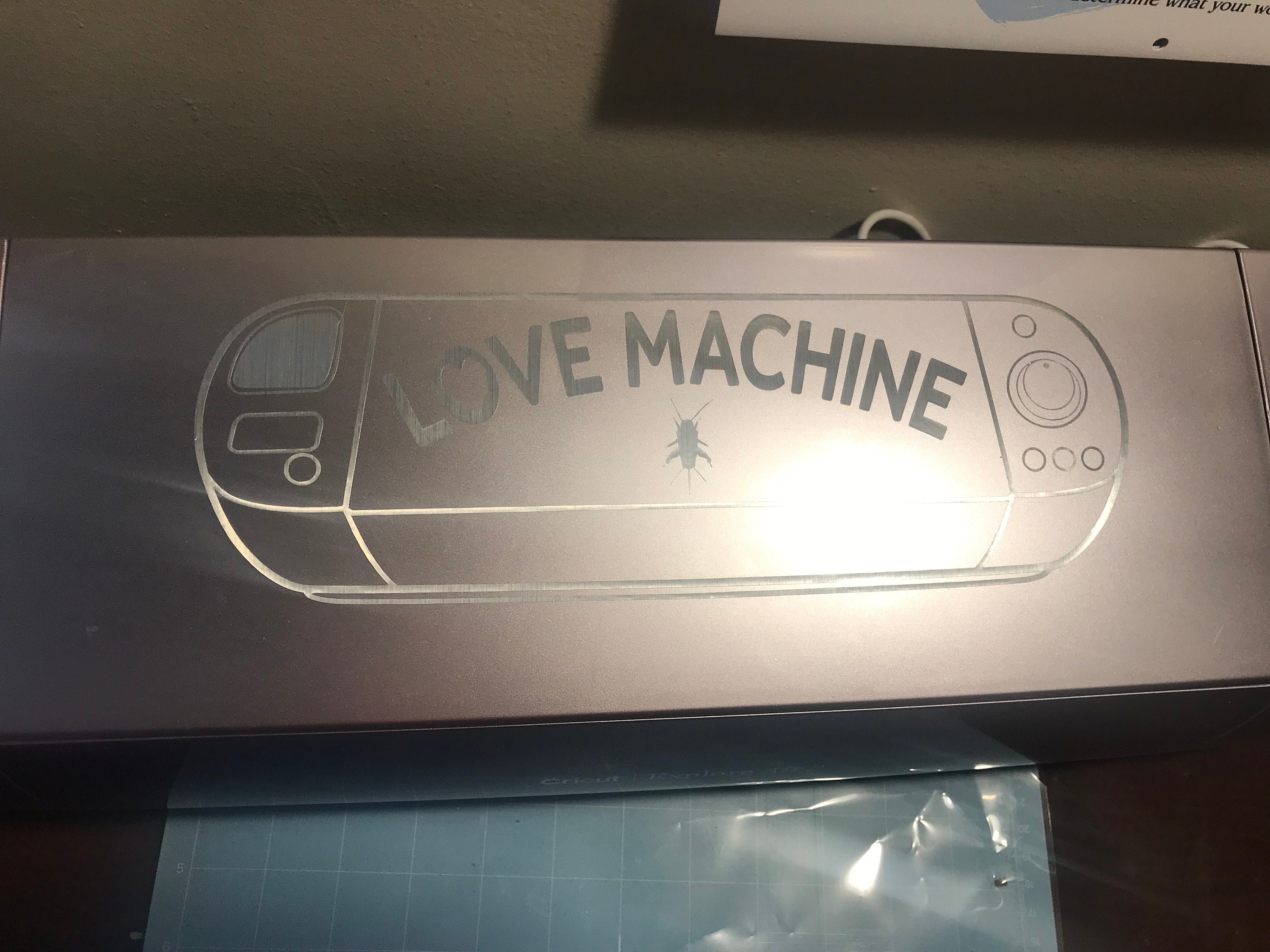 Cricut Love Machine Decal SVG File Vector - Etsy