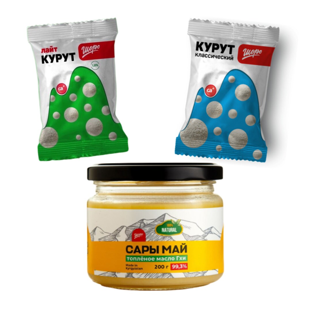 3 Variety Bundle Ghee Butter 1 Jar, Kurut Classic pack of 10, Kurut ...
