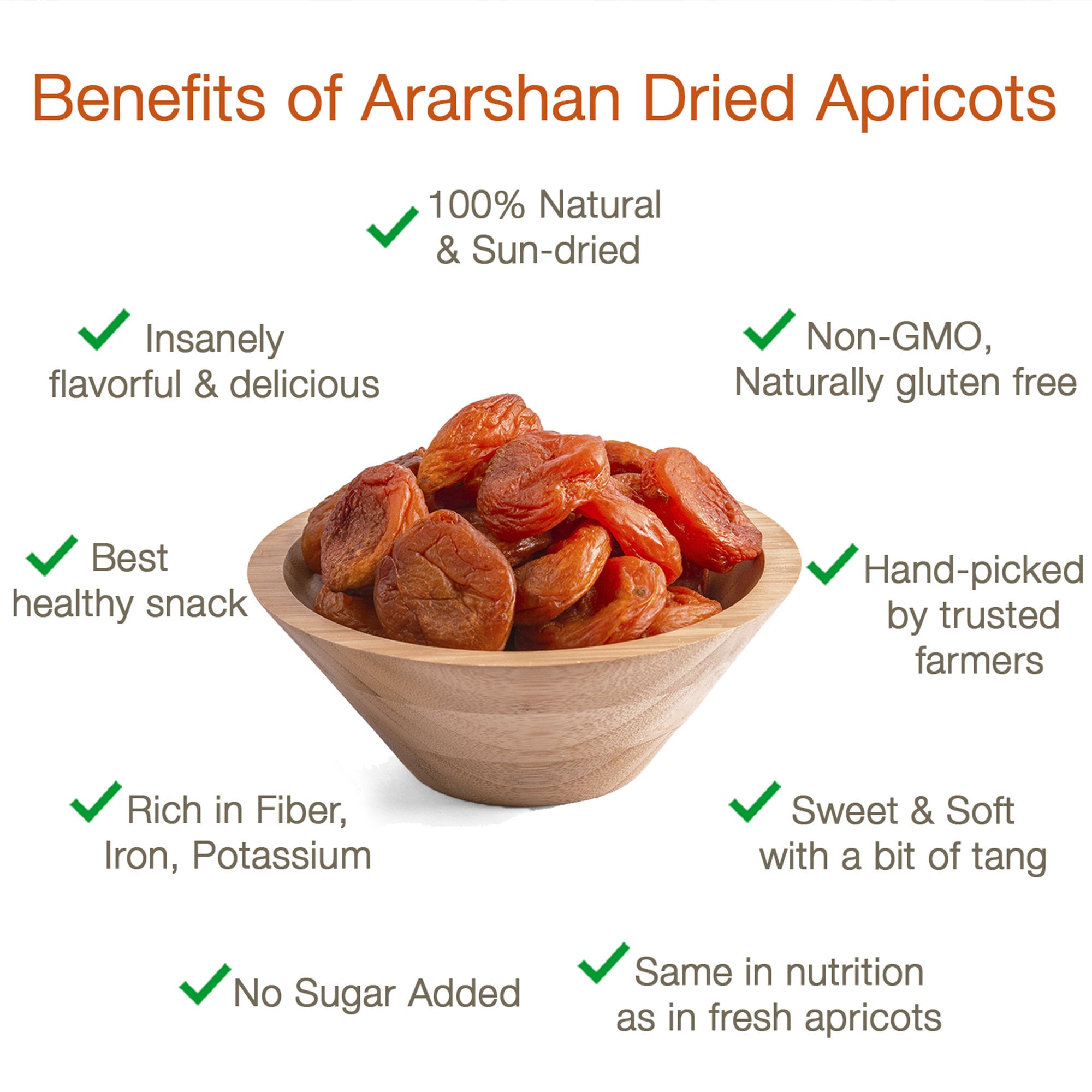 Arashan Apricots – Delicious Dried Apricot Fruit, MOST Delectable Dry ...
