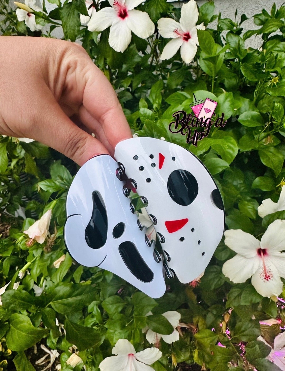 Halloween Hair Clips Scream Hair Clip Ghost Face Horror Friends Hair ...