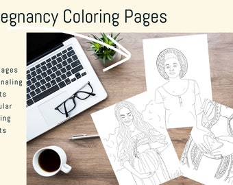 Maternity Coloring Book - Etsy