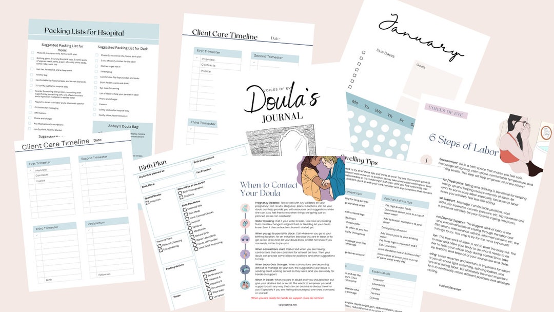 Doula's Client Paperwork Pack - Etsy