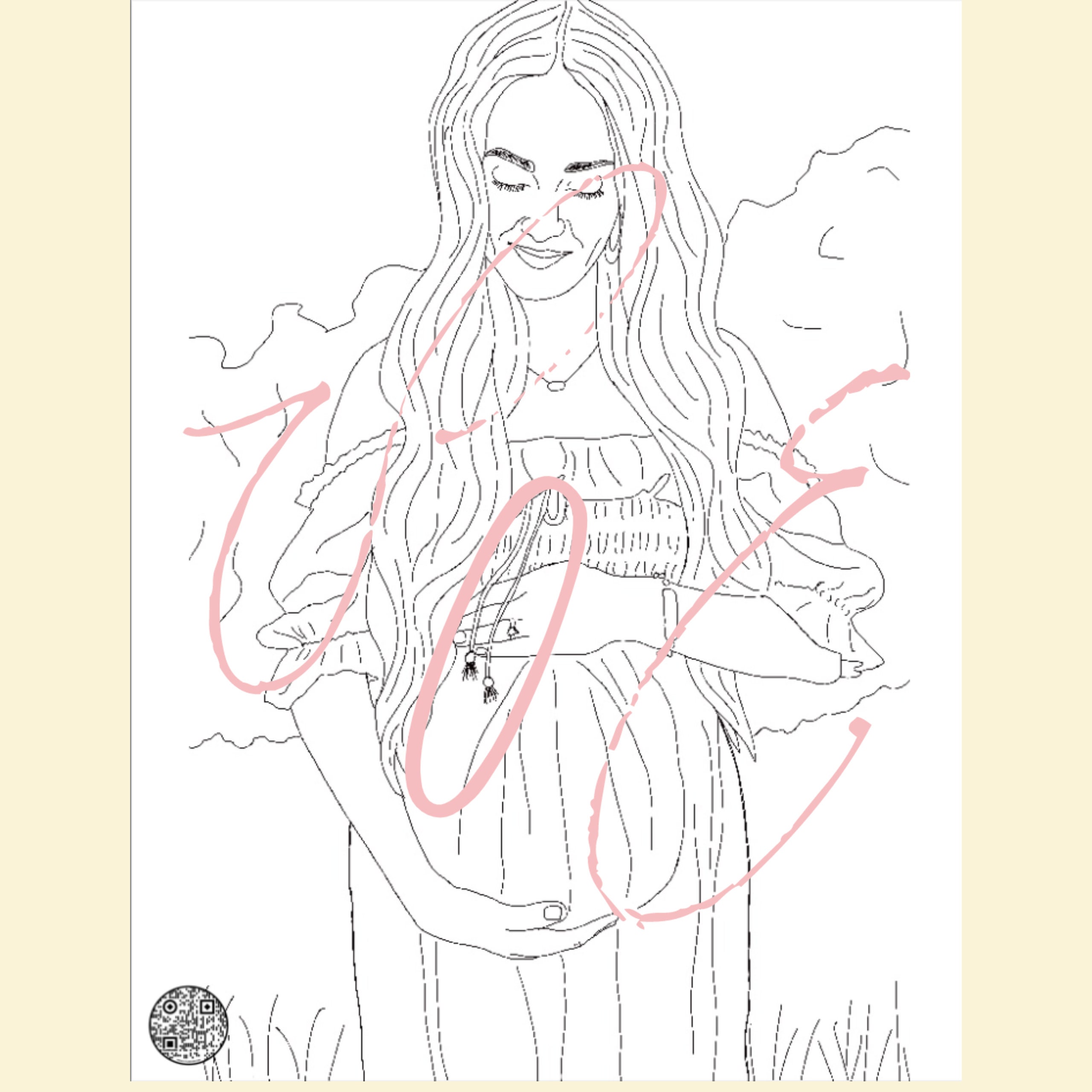 Pregnancy Coloring Pages - Etsy