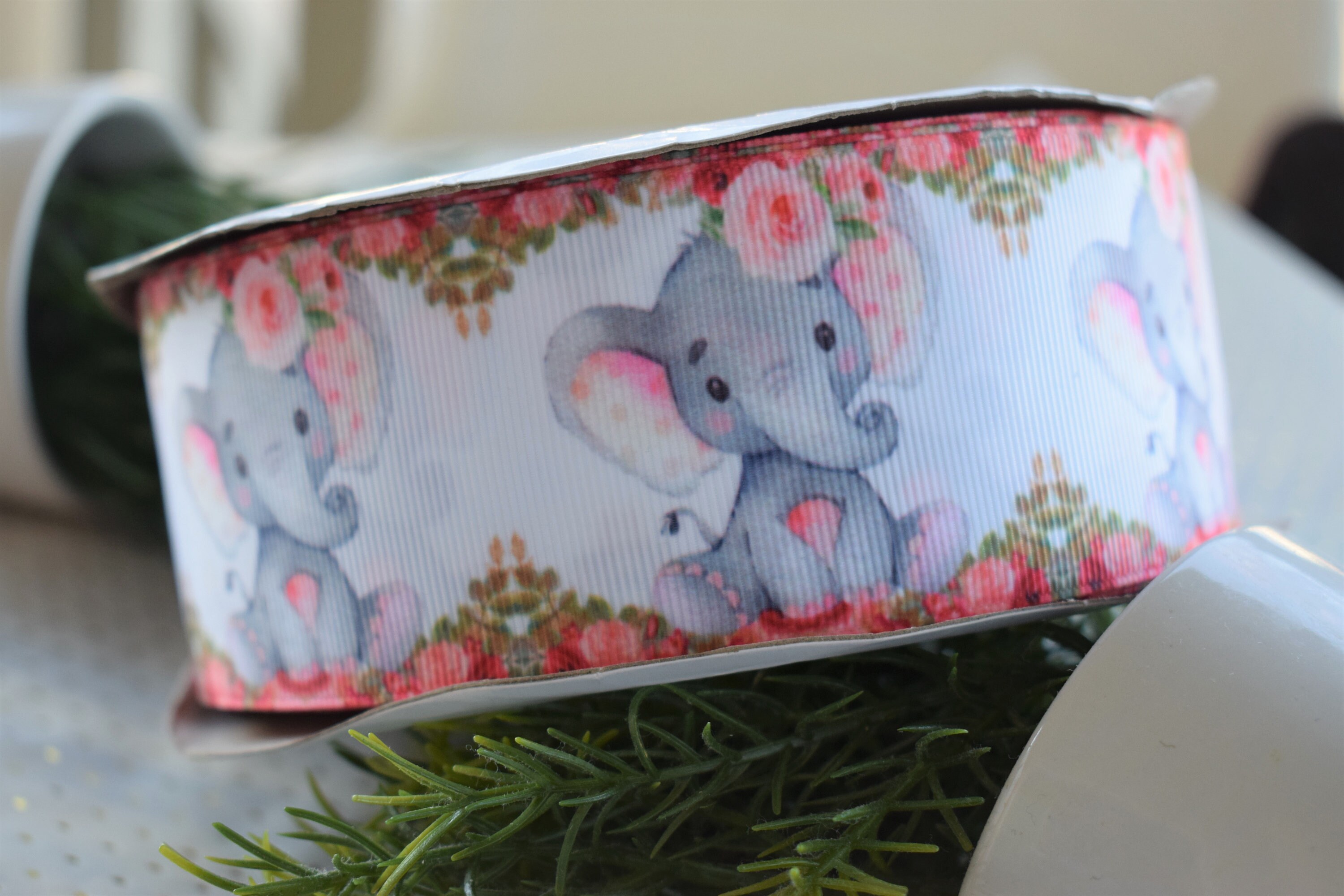 Girl Elephant Baby Shower Ribbon, Boy Baby Elephant Ribbon, Diaper Cake ...