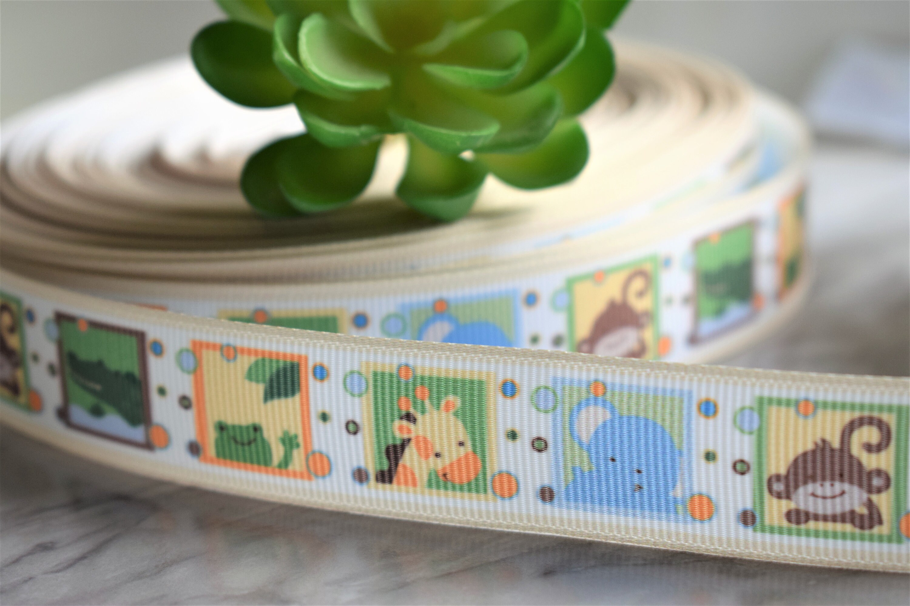 Jungle Safari Ribbon Boy Baby Shower Safari Ribbon Safari | Etsy