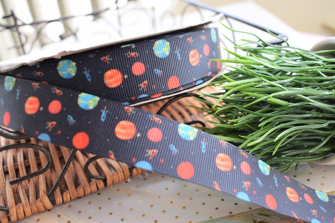 Solar System Ribbon, Planet Ribbon, Outer Space Ribbon, Martians Aliens ...