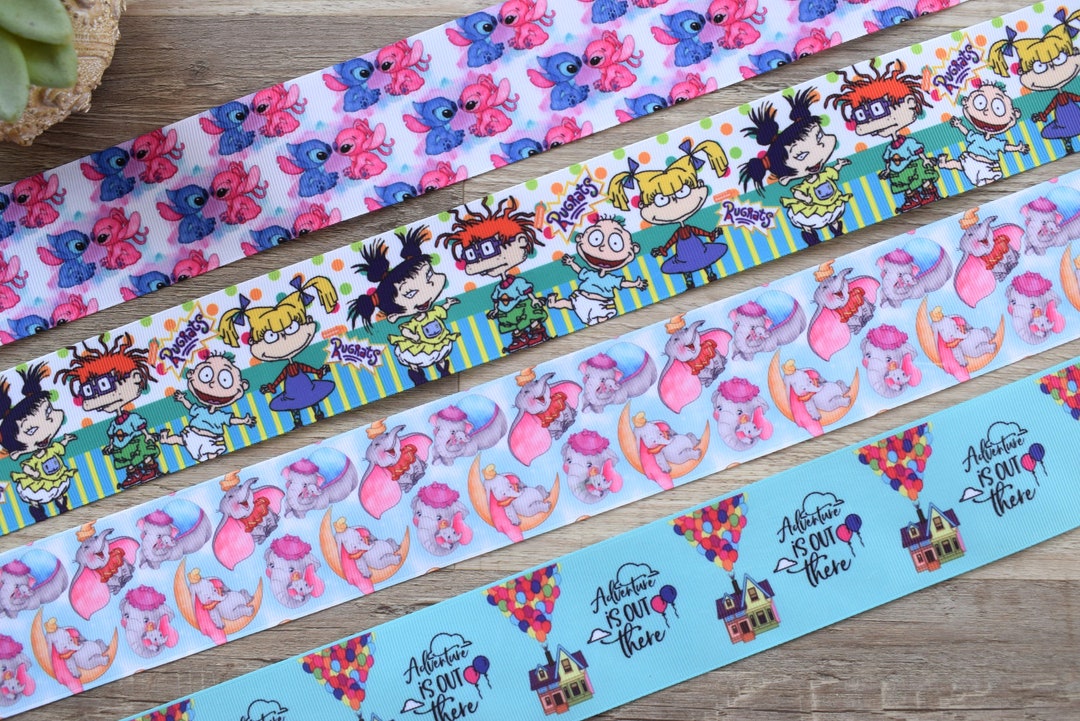 Dumbo Elephant Grosgrain Ribbon, Rugrats Ribbon, Stitch Ribbon, up ...