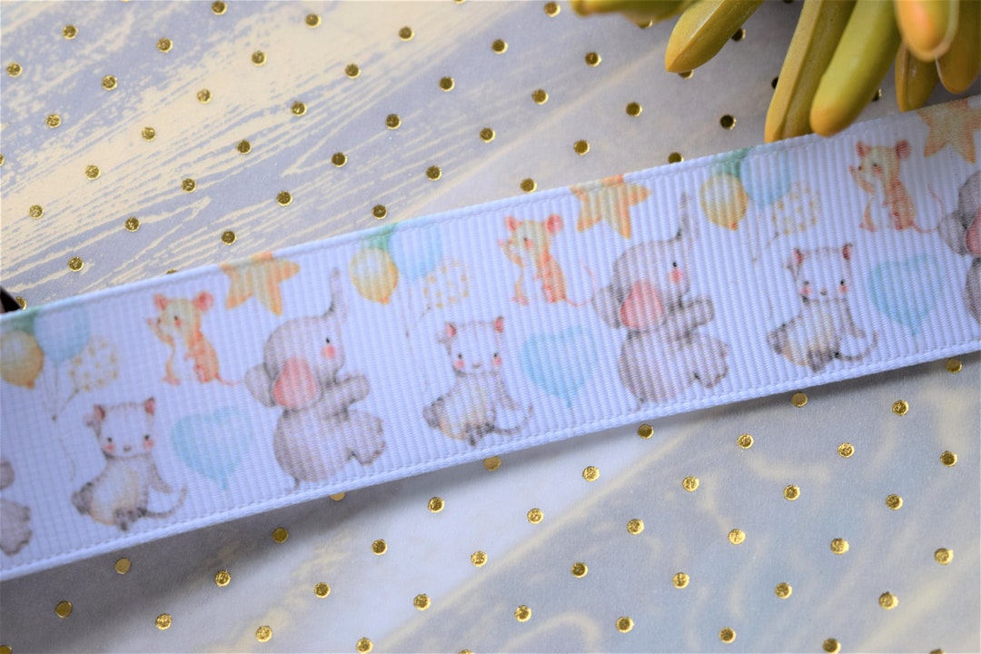 Elephant Ribbon, Animal Baby Elephant Ribbon, Blue Elephant Baby Shower ...