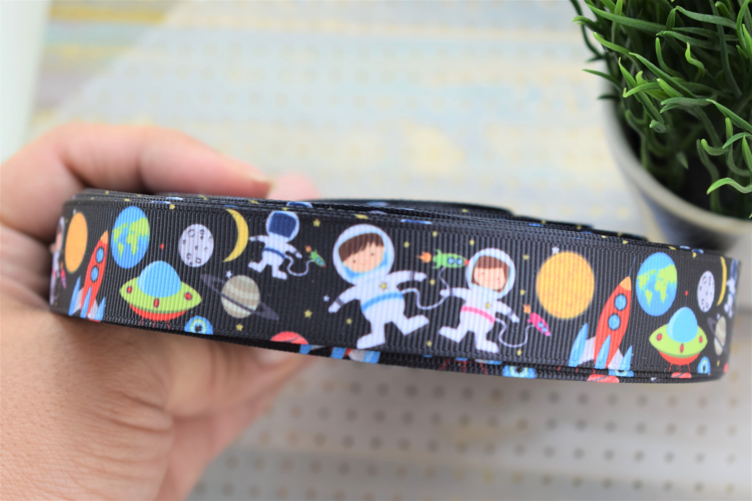 Astronaut Ribbon Solar System Ribbon Planet Ribbon Outer - Etsy