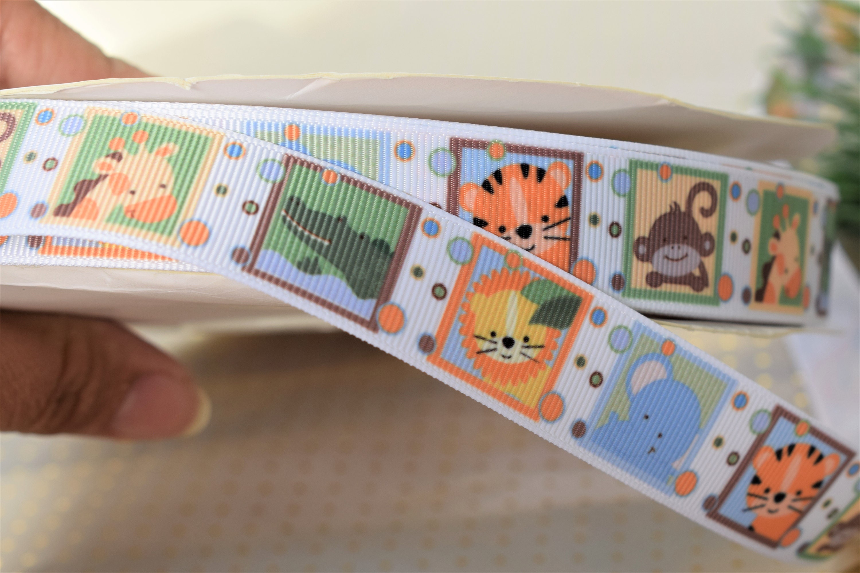 Jungle Safari Ribbon Boy Baby Shower Safari Ribbon Safari | Etsy