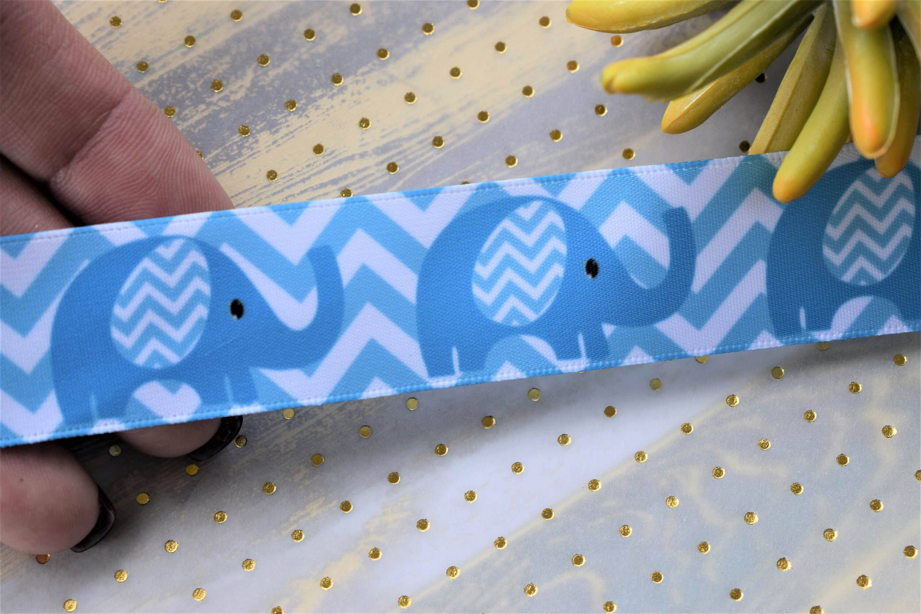 Blue Elephant Ribbon Boy Baby Elephant Ribbon Blue Elephant | Etsy