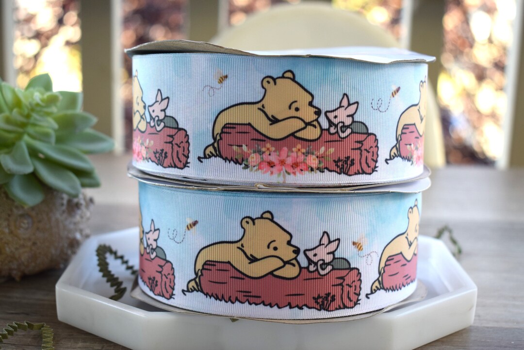 Classic Winnie the Pooh Grosgrain Ribbon, Party - Baby Shower Ribbon ...
