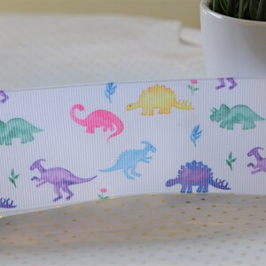 Dinosaurs Grosgrain Ribbon, Diaper Cake Ribbon, Boy Baby Dinosaurs ...