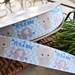 Blue Gray Elephant Baby Shower Ribbon, Boy Baby Elephant Ribbon, Blue ...