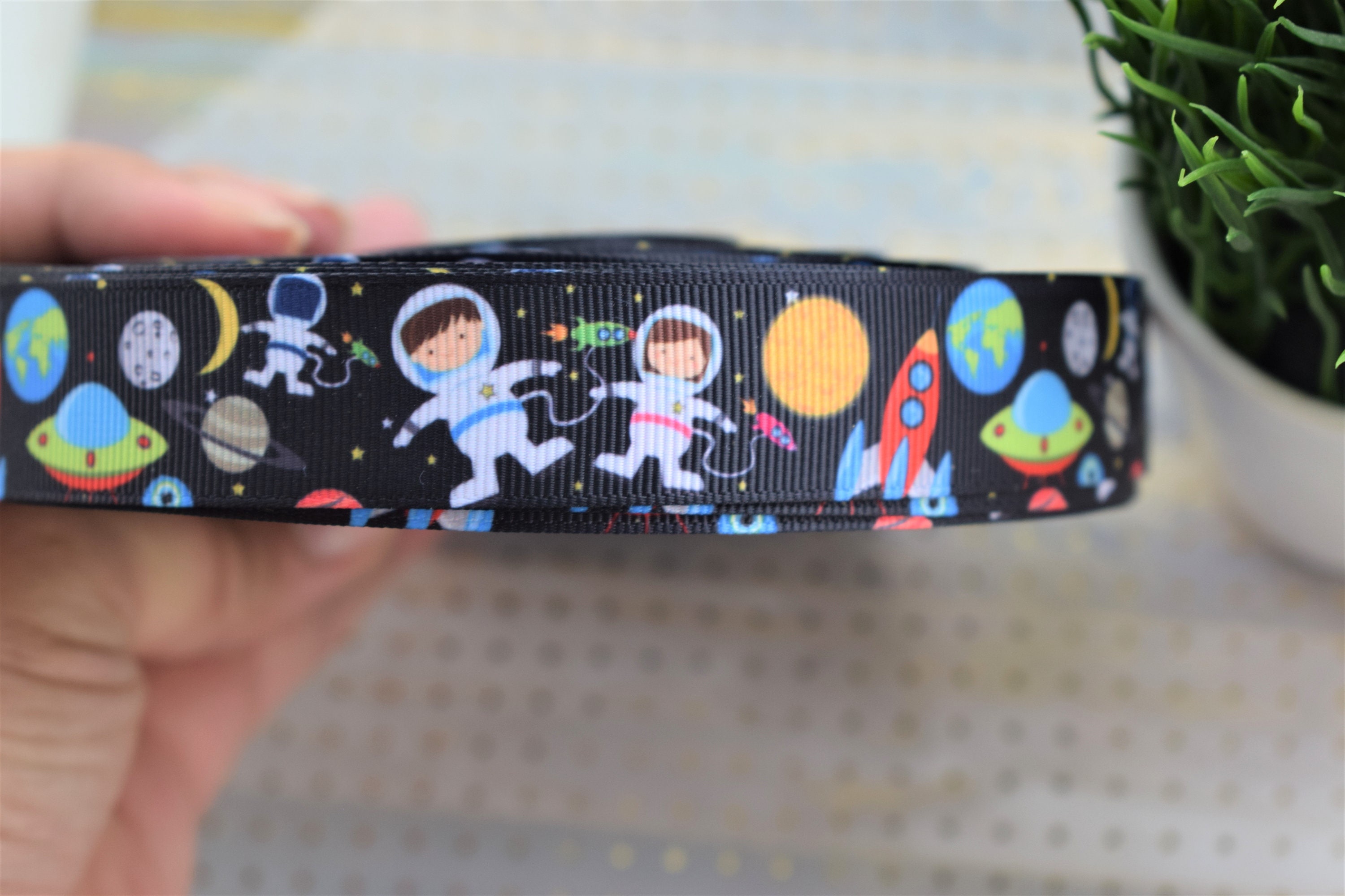 Astronaut Ribbon Solar System Ribbon Planet Ribbon Outer - Etsy