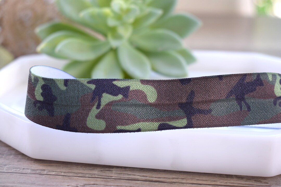 Camouflage Elastic FOE, Camouflage Ribbon, Military Wedding Favors ...