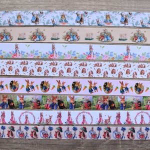 Peter Rabbit Grosgrain Ribbon, Rabbit Party Baby Shower, Birthday Gift ...