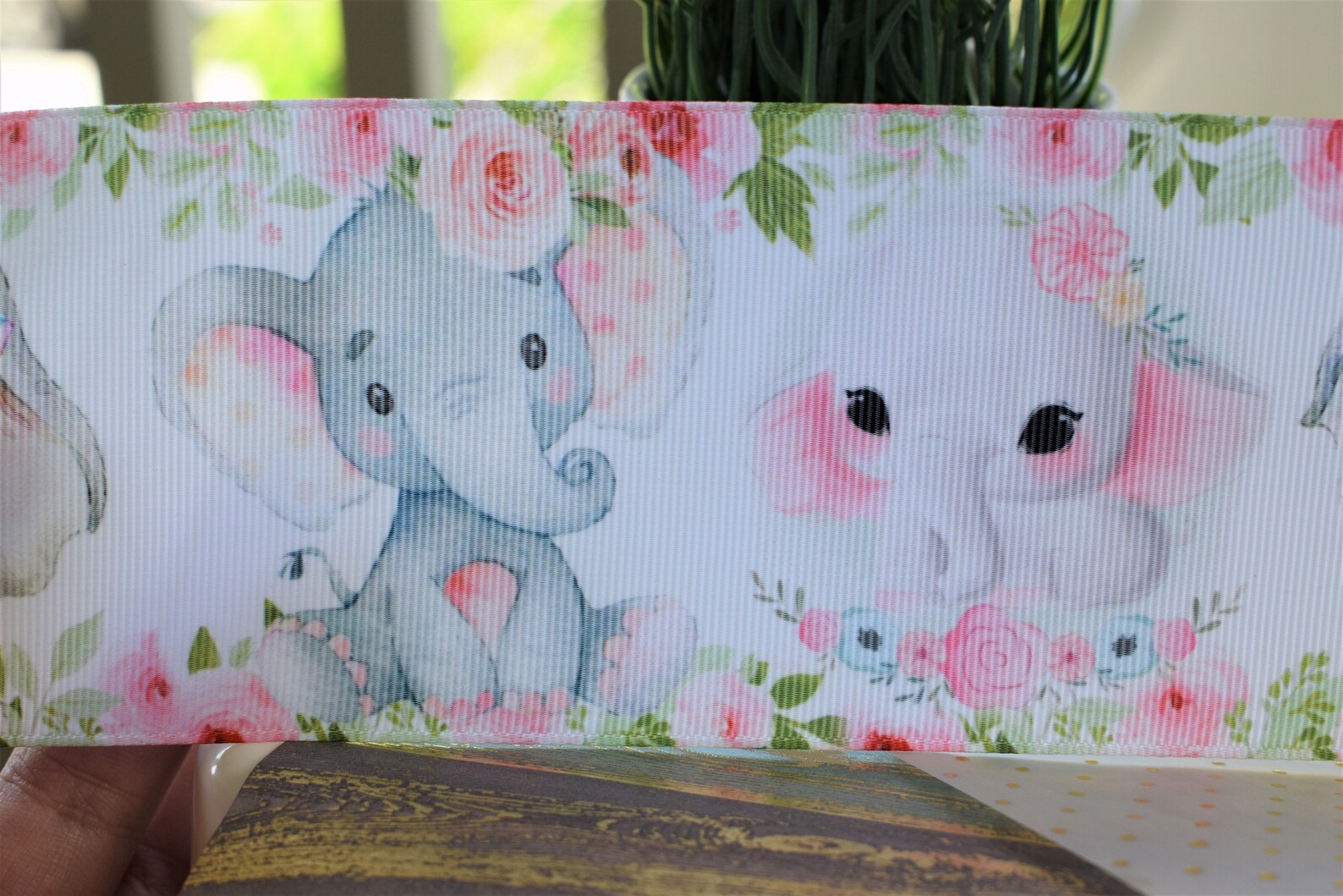 Girl Pink Elephant Baby Ribbon Diaper Cake Ribbon Girl Baby | Etsy