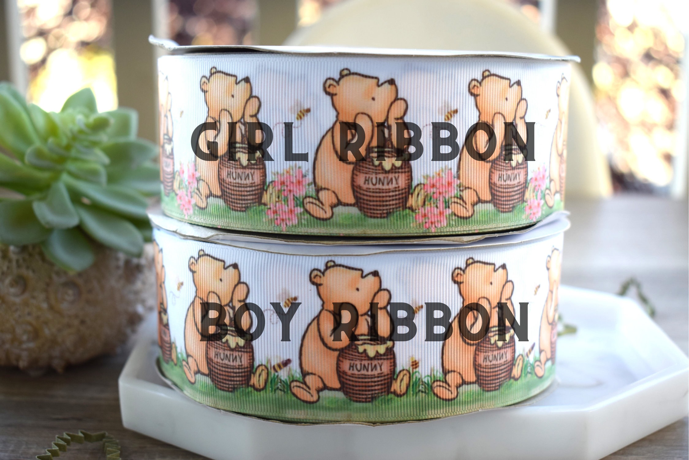 Classic Winnie the Pooh Grosgrain Ribbon Party Baby Shower - Etsy