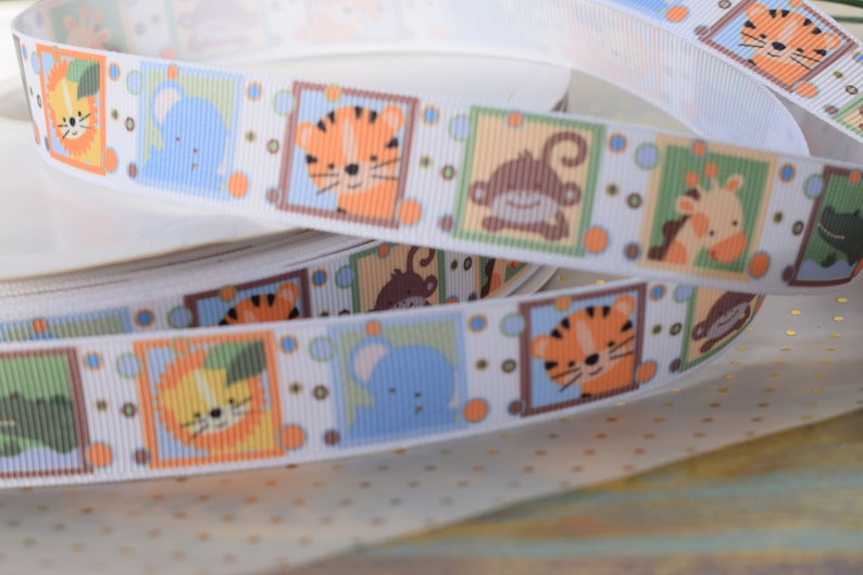 Jungle Safari Ribbon Boy Baby Shower Safari Ribbon Safari - Etsy