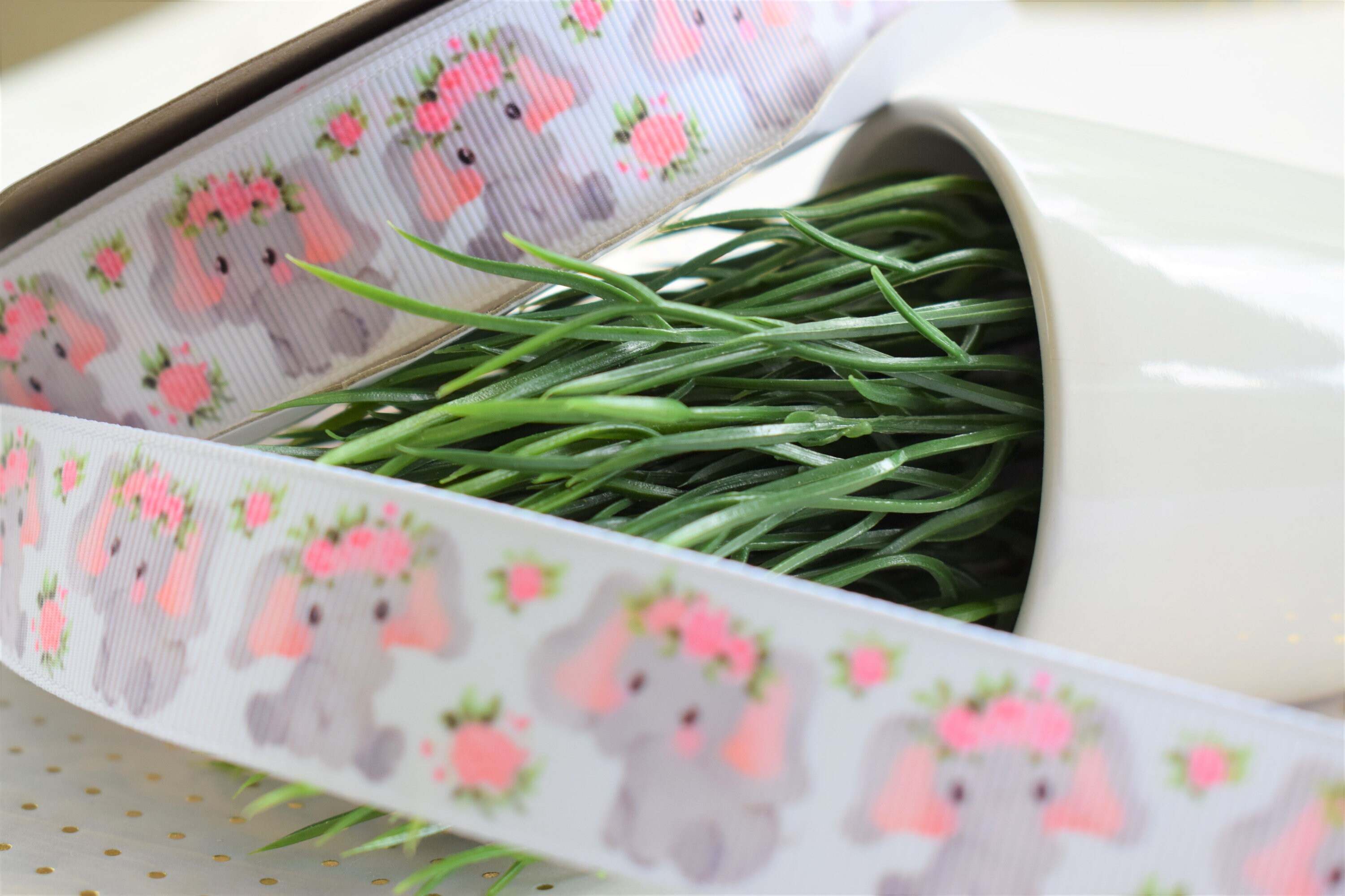 Pink Elephant Baby Shower Ribbon Girl Baby Elephant Ribbon - Etsy