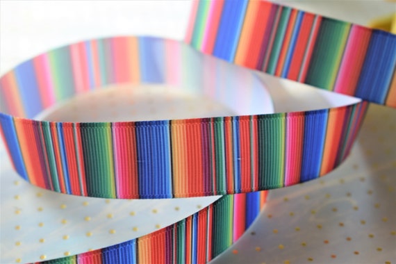 Serape Ribbon Mexican Baby Shower Ribbon Mexican Ribbon Red | Etsy