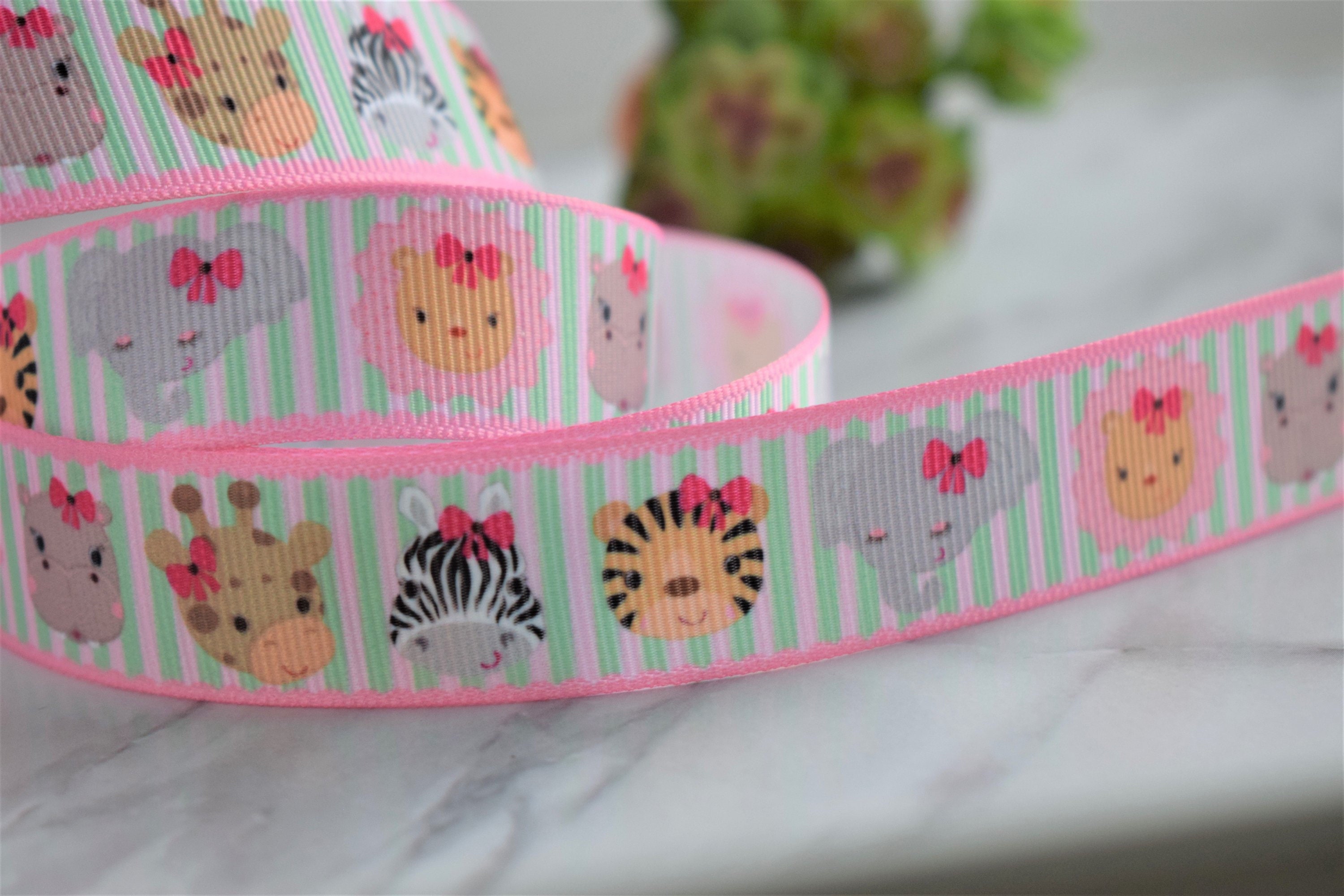 Girl Safari Baby Shower Ribbon Girl Baby Safari Ribbon Girl - Etsy