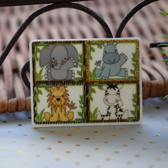 3pcs Jungle Safari Animals Planar Resins Flat Back Animal | Etsy