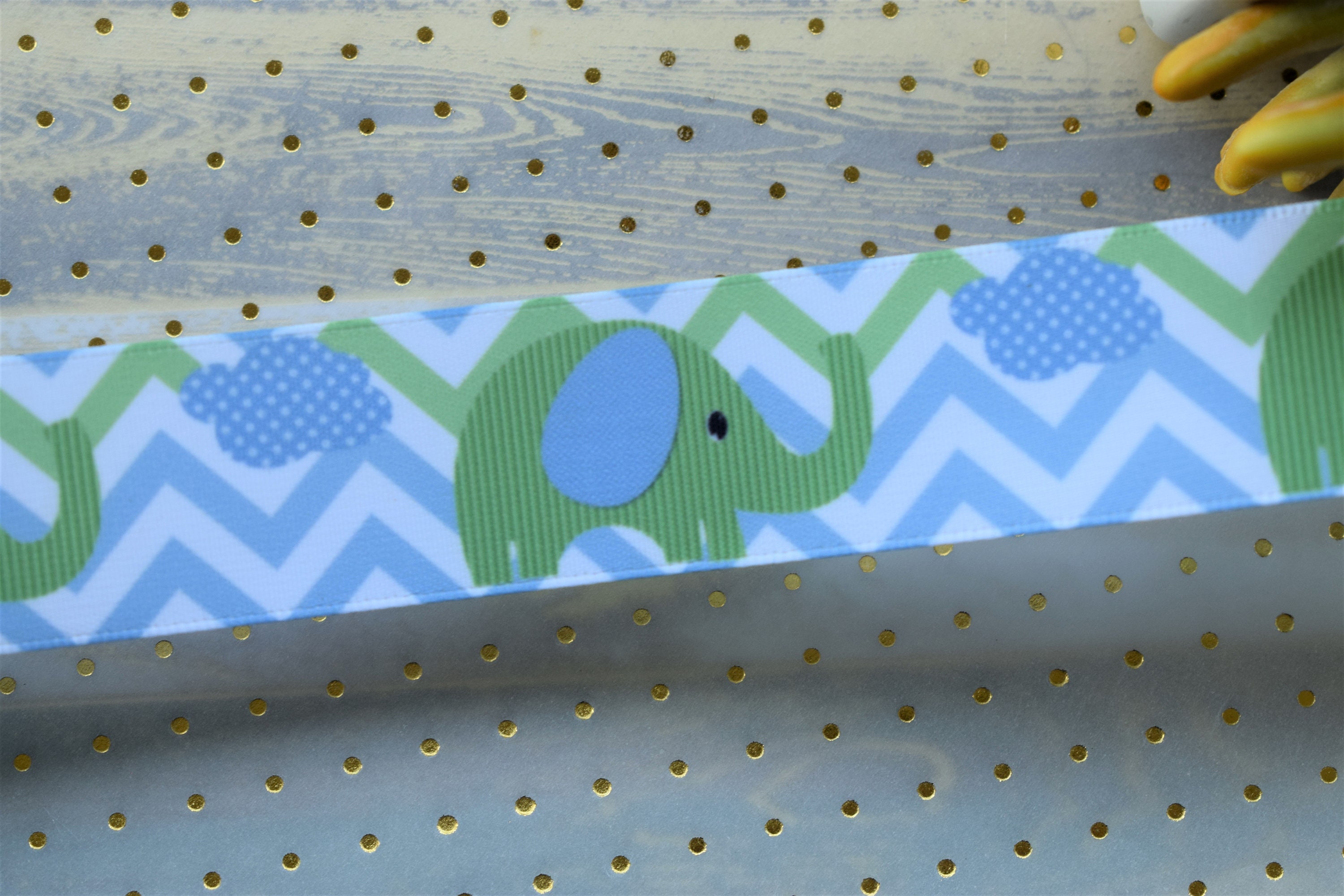 Blue Green Elephant Ribbon Boy Baby Elephant Baby Shower | Etsy