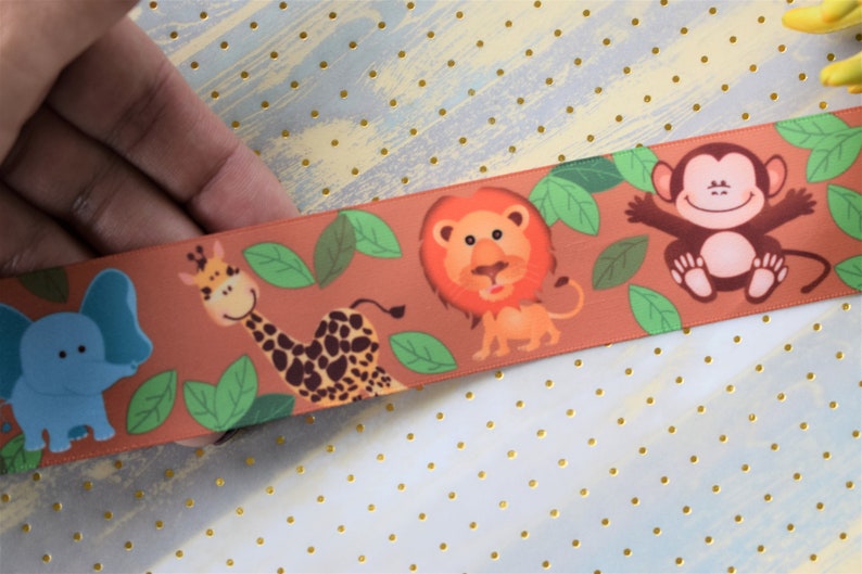 Jungle Safari Ribbon Boy Baby Safari Ribbon Safari Jungle - Etsy