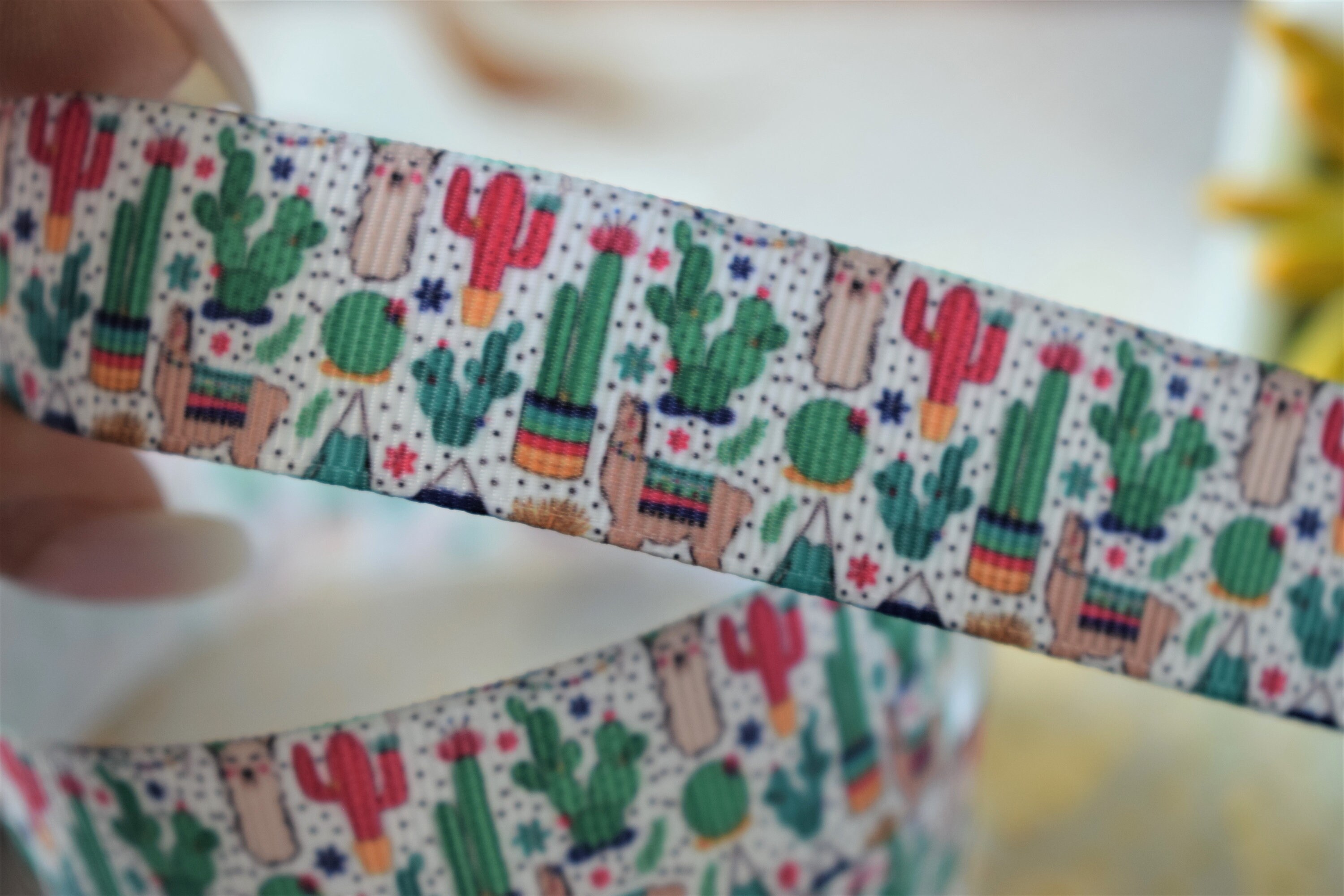 Llama Drama Cactus Ribbon Baby Llama Ribbon Alpaca Cactus - Etsy