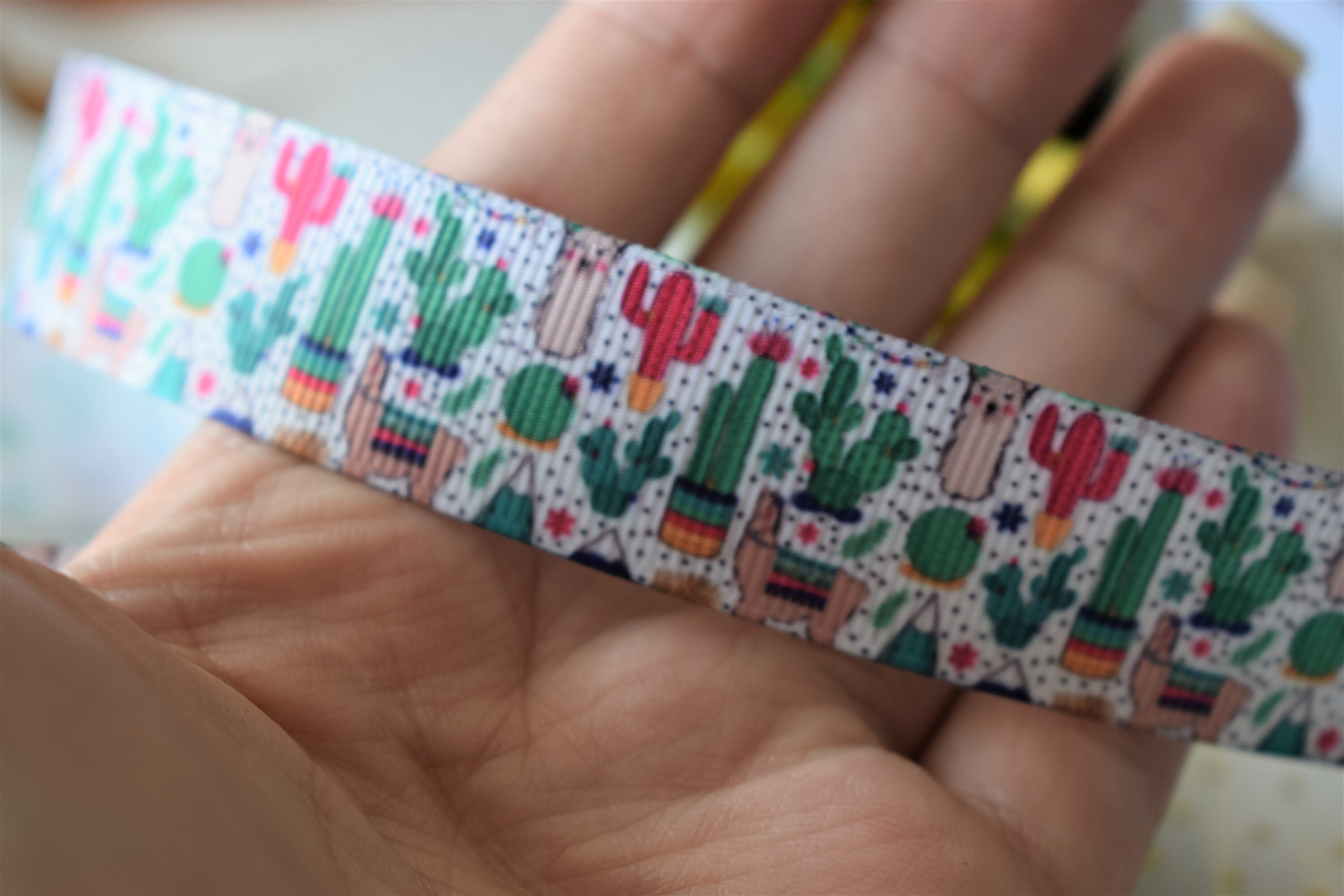 Llama Drama Cactus Ribbon Baby Llama Ribbon Alpaca Cactus - Etsy
