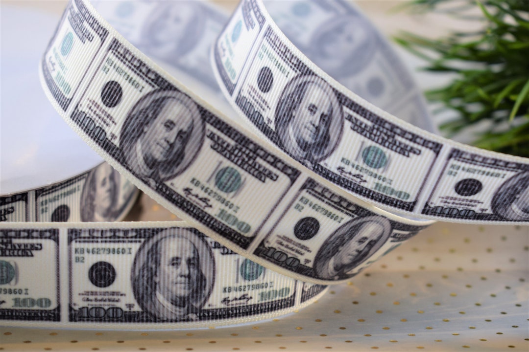 Dollar Ribbon, Money Dollar Sign Grosgrain Ribbon, Dollar Bills, Money ...