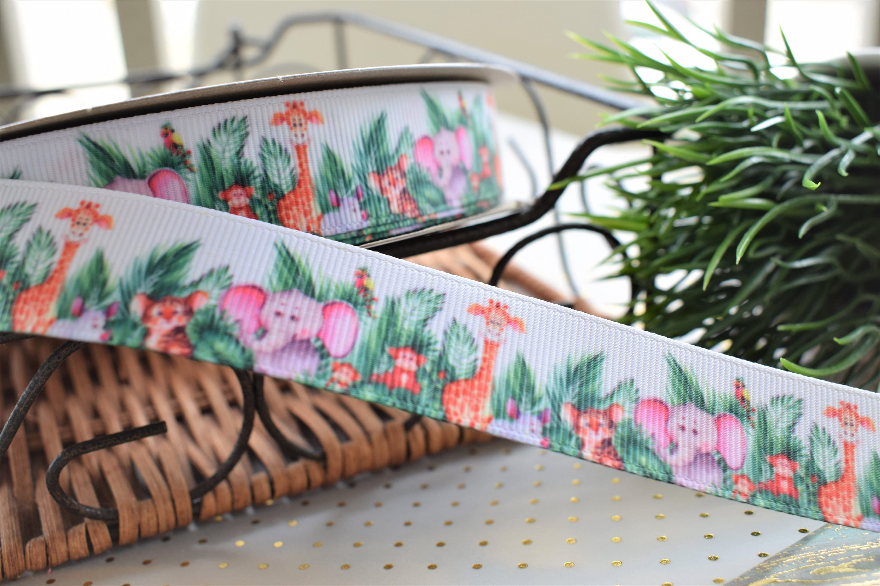 Animal Safari Ribbon Boy Baby Safari Ribbon Safari Jungle - Etsy