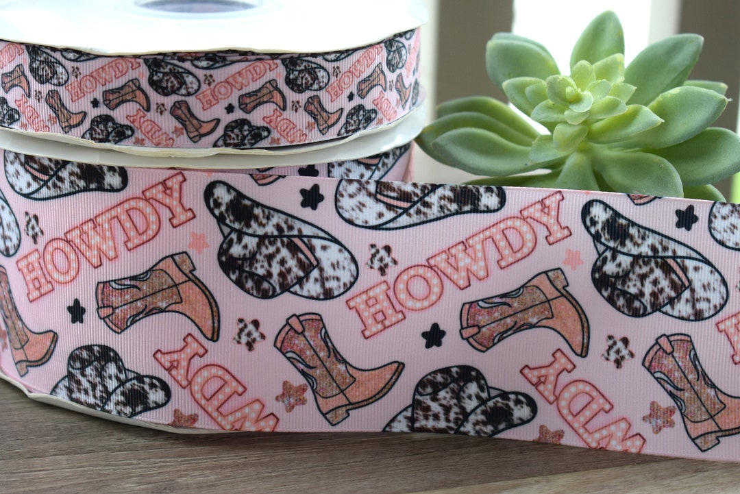 Girl Cowboy Ribbon, Pink Horse Cowboy Baby Shower Ribbon, Cowboys ...