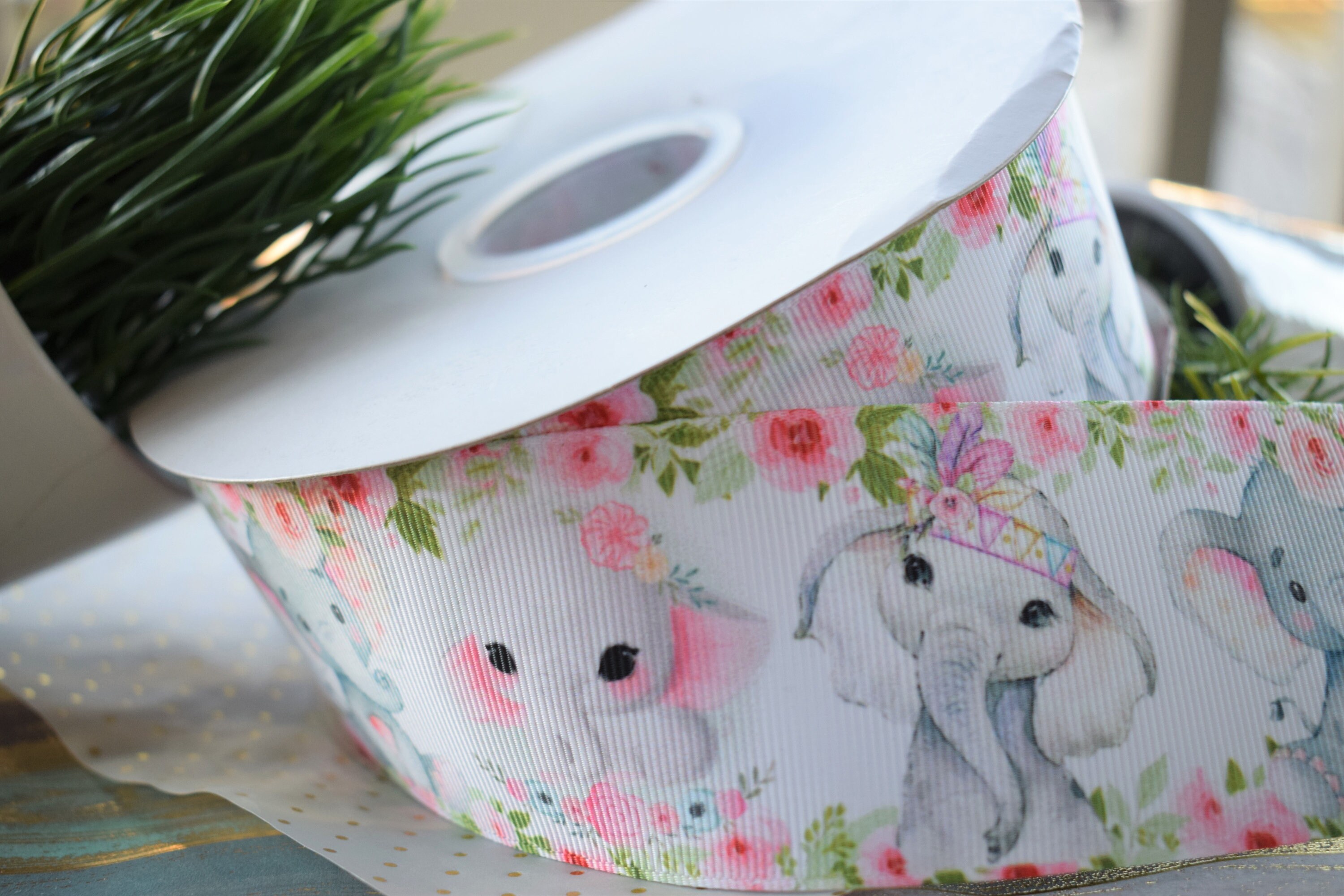 Girl Pink Elephant Baby Ribbon Diaper Cake Ribbon Girl Baby | Etsy